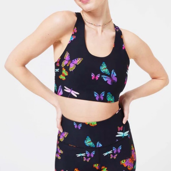 Terez | Pants & Jumpsuits | Terez Neon Butterflies Workout Set Sports ...